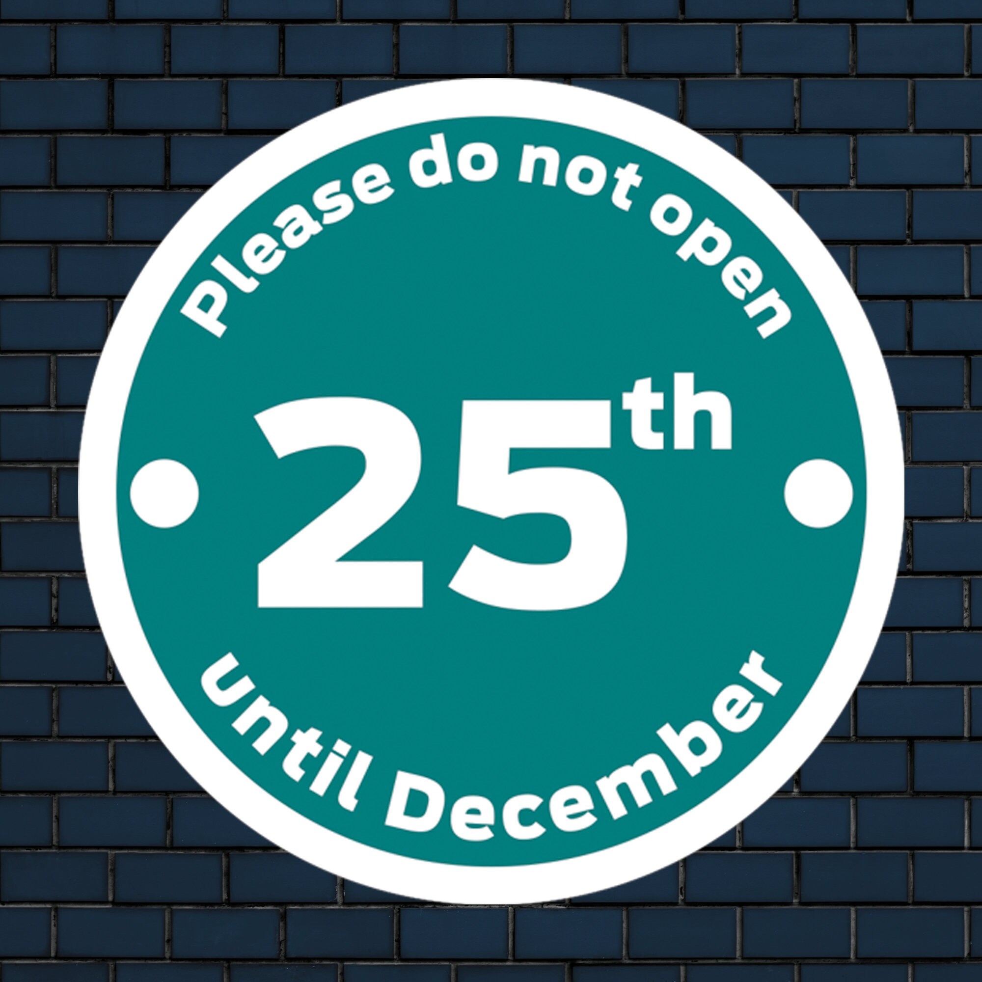 Do Not Open Until Christmas Day Stickers | Please Do Not Open Until ...