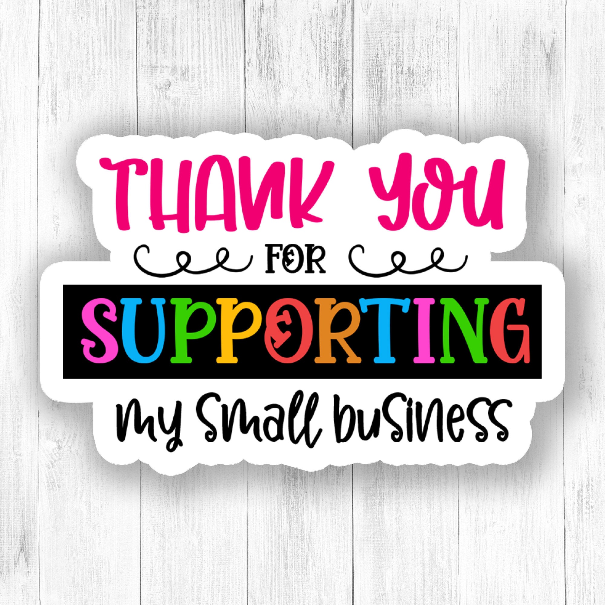 Thank You for Supporting My Small Business Stickers, Pack of 20 ...
