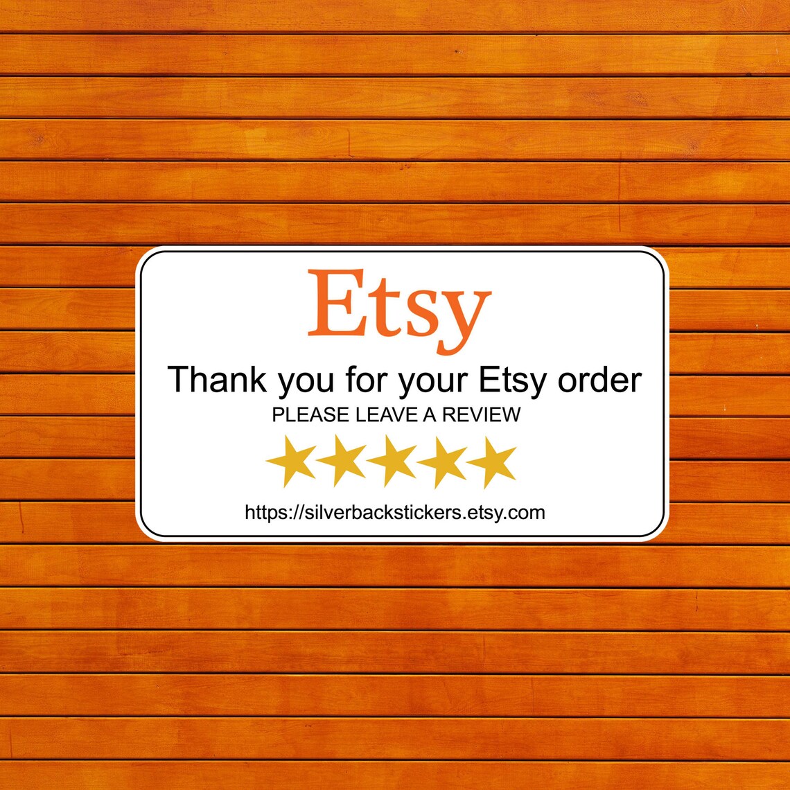 60 Personalised Etsy Thank You Please Leave a Review - Etsy Australia