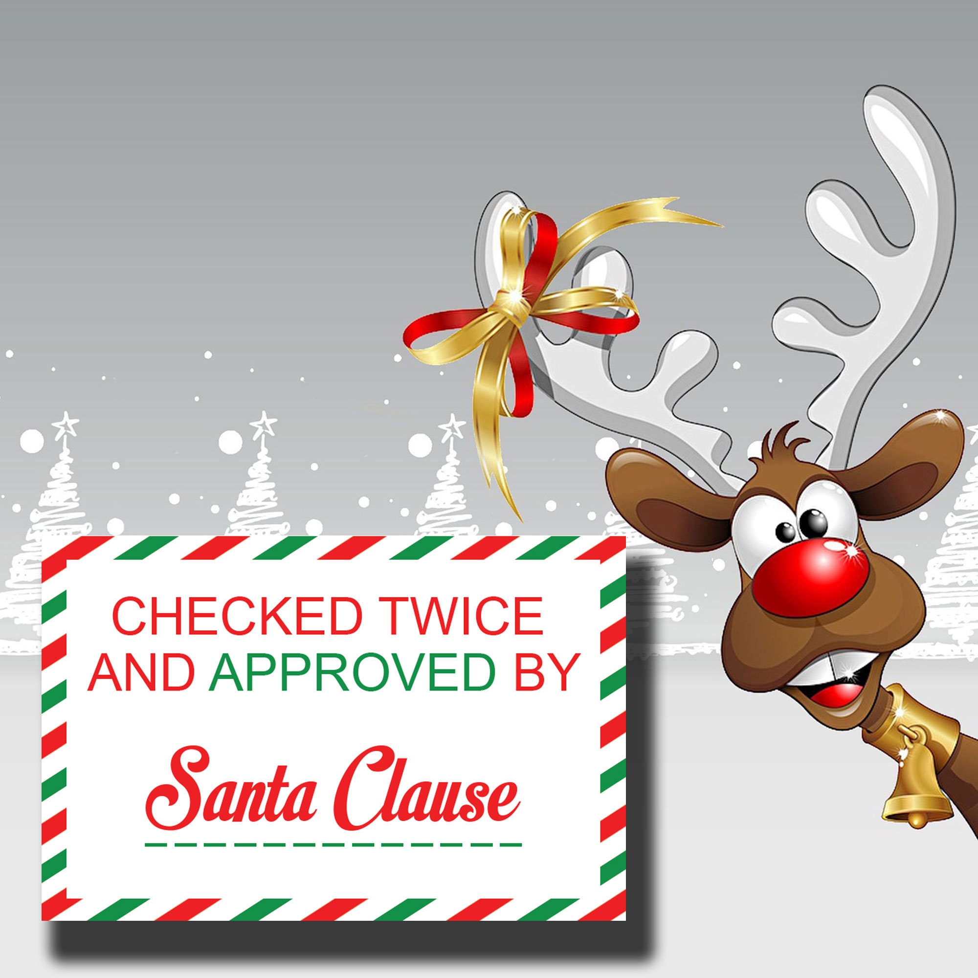 20 Checked Twice and Approved by Santa Clause Christmas Present ...