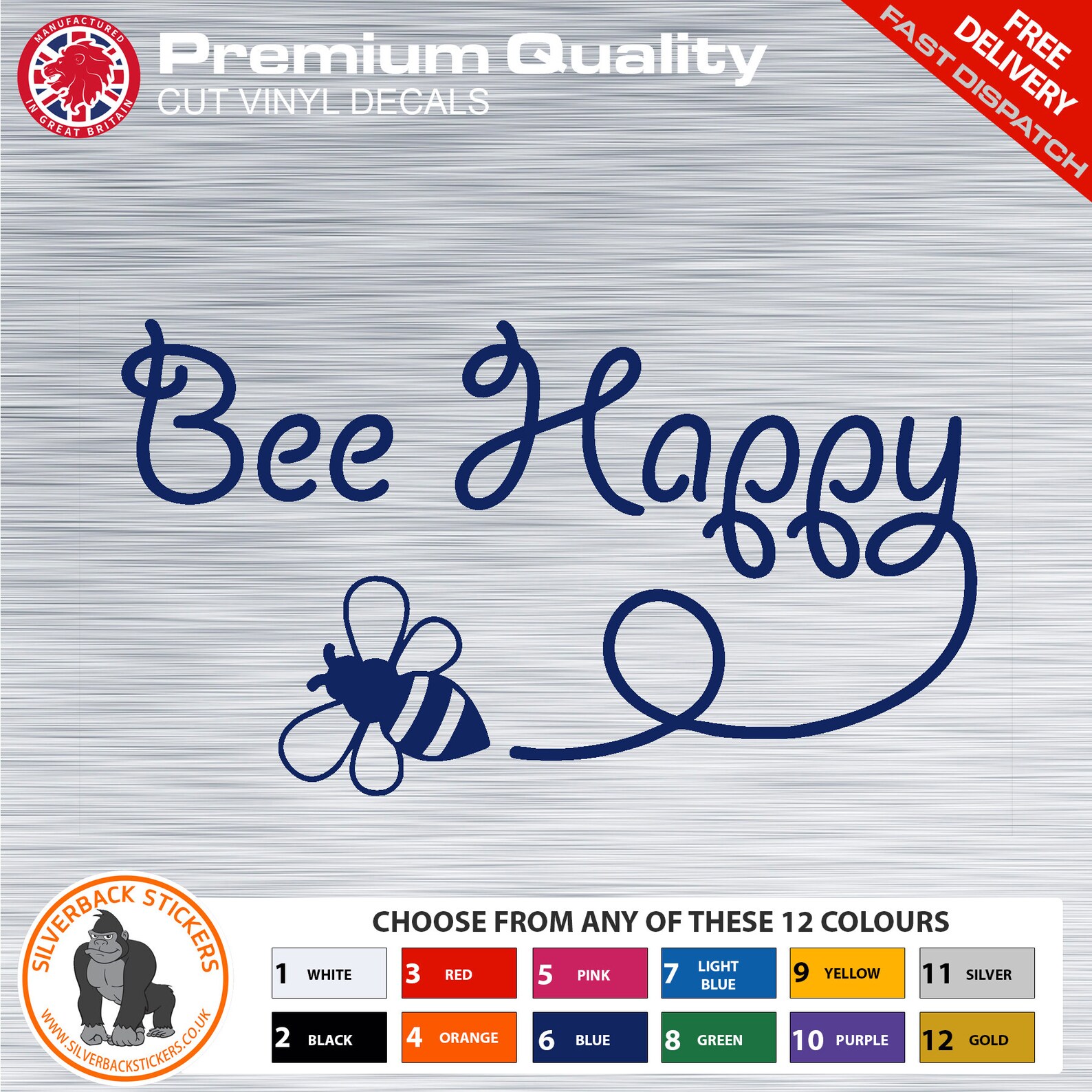 Bee Happy Car Stickers 2 Pack Car Decals in a Bee Happy | Etsy