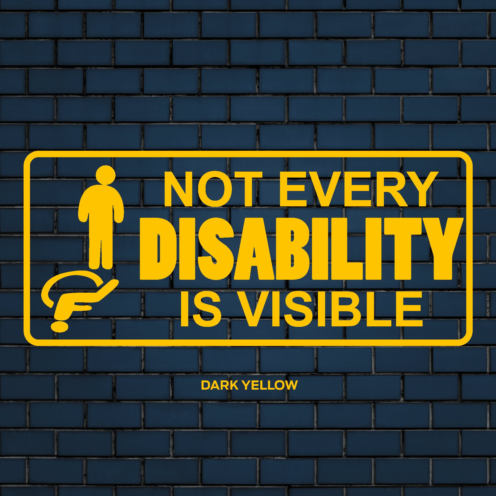 Not Every Disability is Visible Car Decal Disability Sticker - Etsy