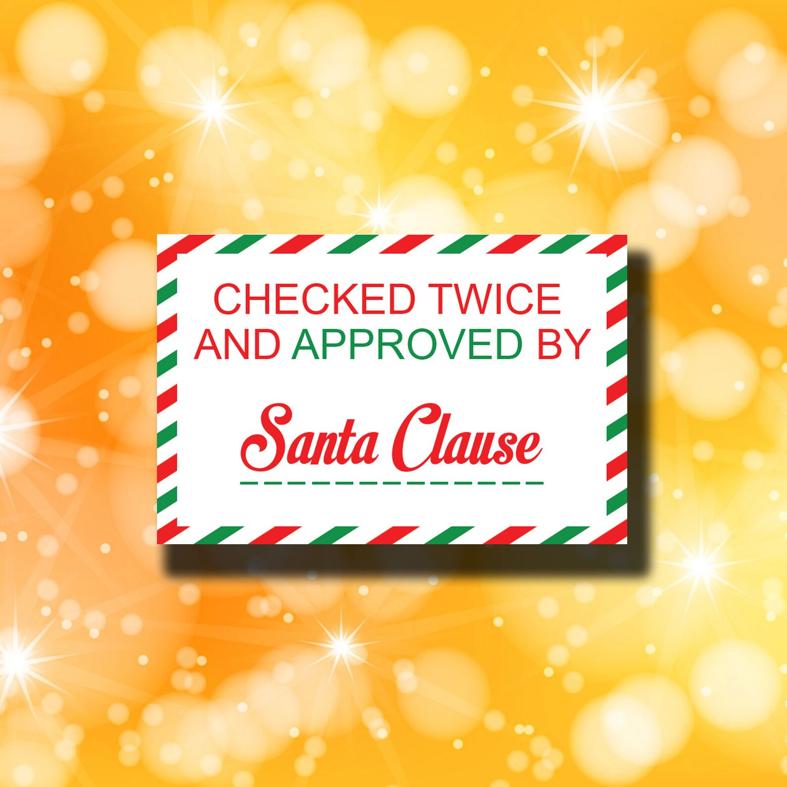 20 Checked Twice and Approved by Santa Clause Christmas Present ...
