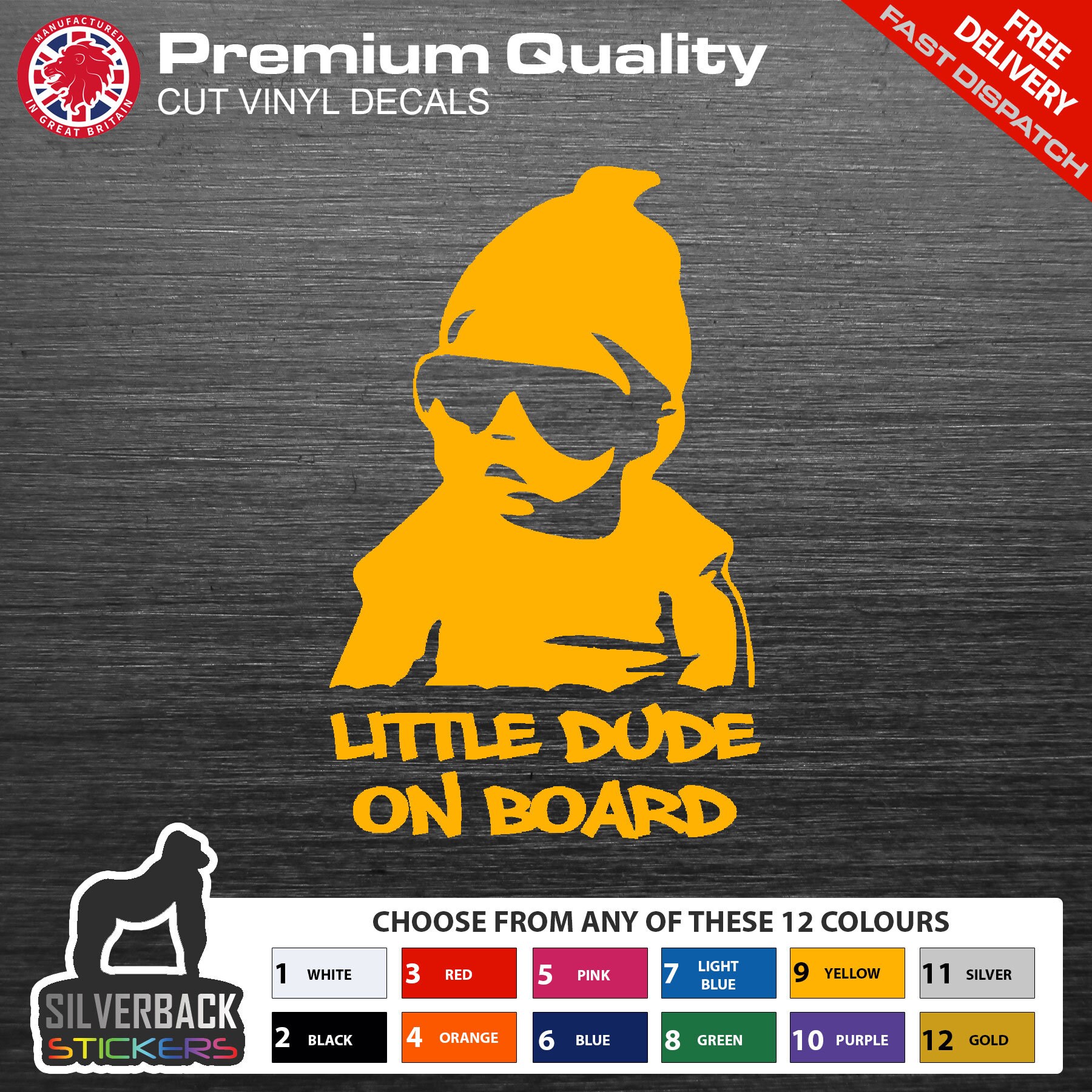 LITTLE DUDE on BOARD Vinyl Vehicle Decal Car window Decal or | Etsy