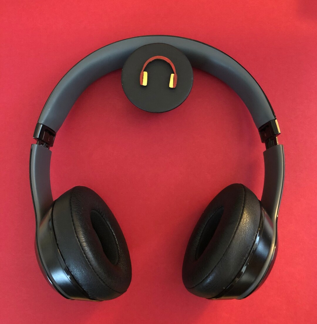 Headphones Headset Stand Hanger Wall Mount Hanger Knob Holder Hook Wood ...