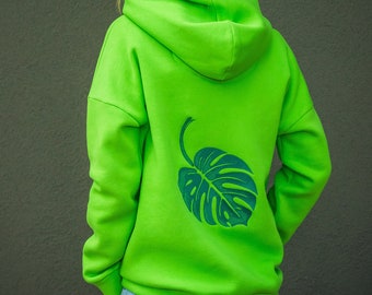 Lime Green Monstera - Etsy
