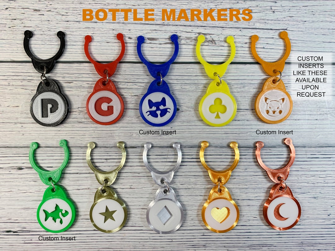 Color Coded Bottle Markers, Drink Bottle Markers, Water Bottle Markers ...