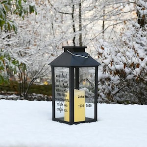 Solar Lantern With LED Candle, Memorial Gift, Christmas Day Gift ...