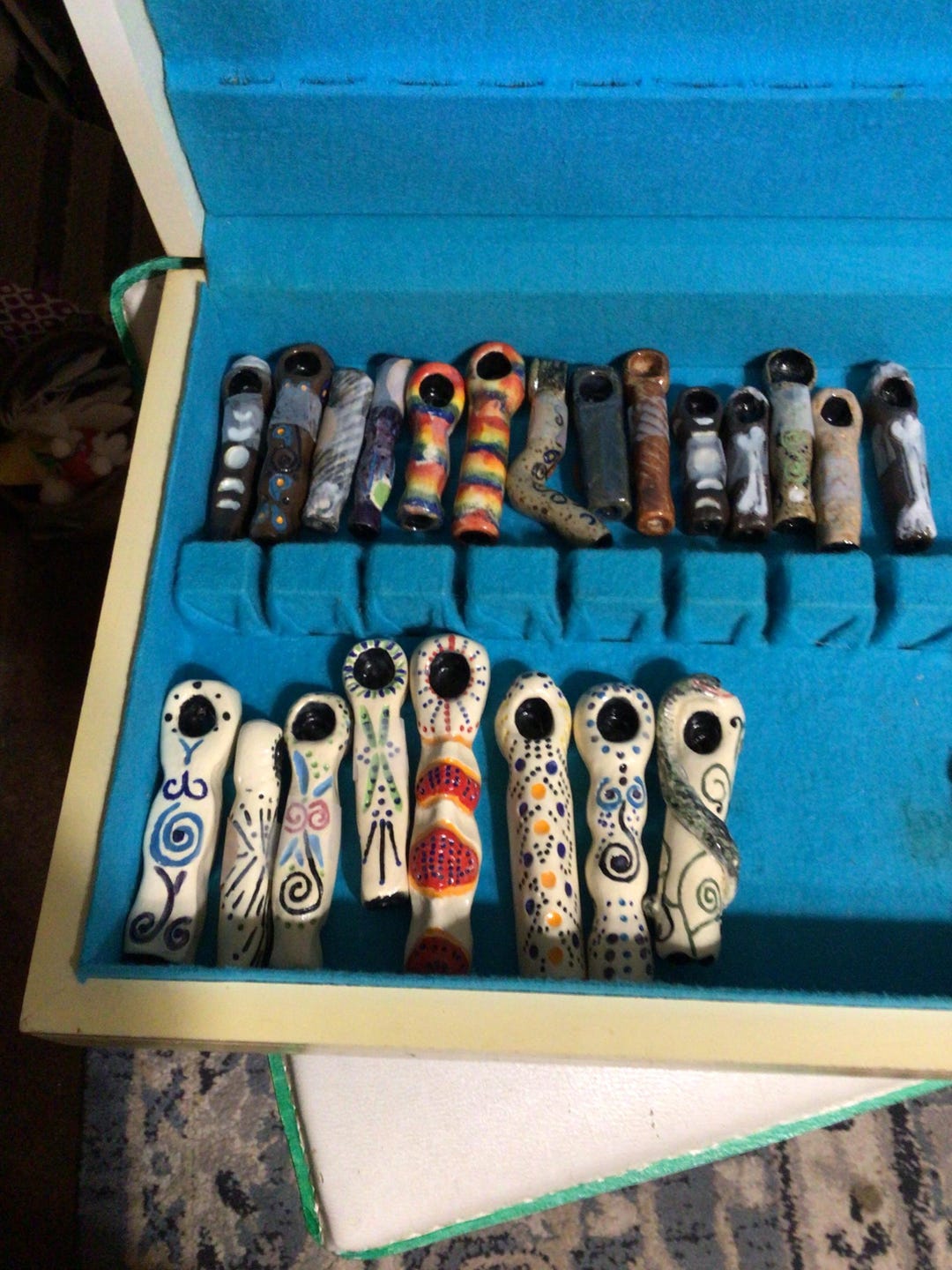 Handmade Clay Smoking Pipes - Etsy