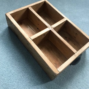 Wooden Display Unit / Tray 4 Compartments. Handmade From - Etsy