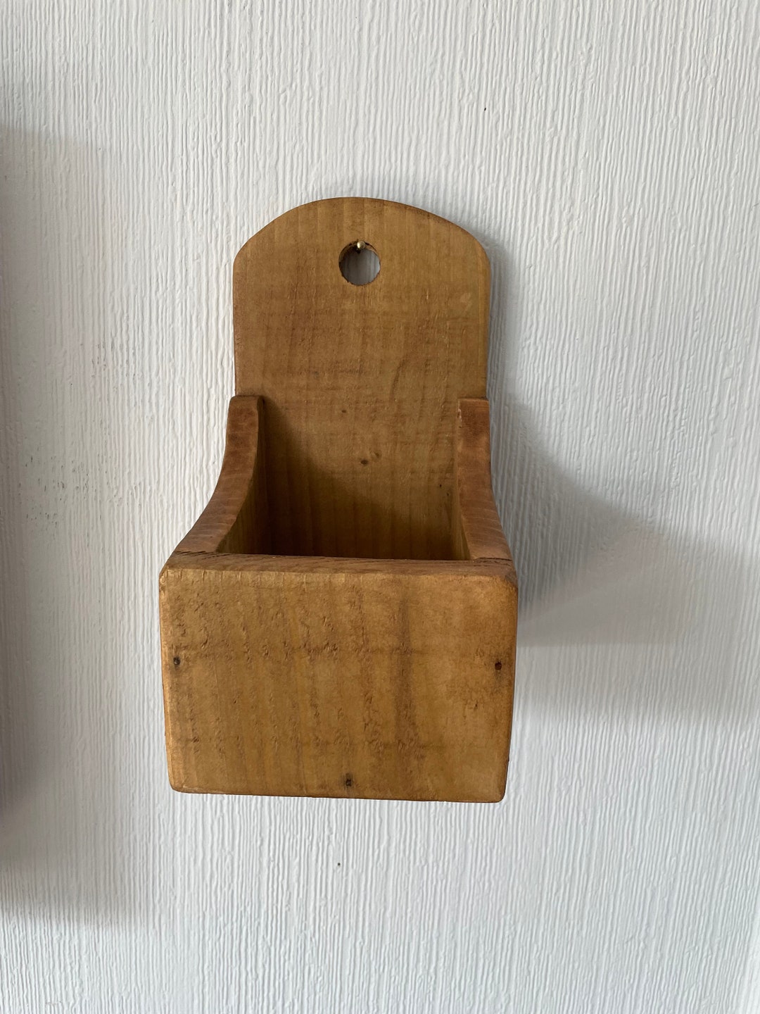 Rustic Wooden Wall Box / Kitchen Box / Planter / Utensil Holder ...