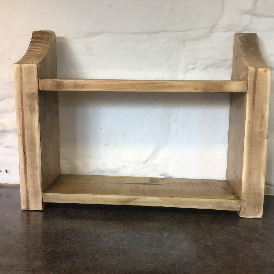 Small Reclaimed Wood Spice Rack Countertop or Wall Hanging. Handmade ...