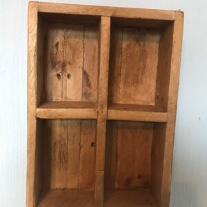 Wooden Display Unit / Tray 4 Compartments. Handmade From - Etsy