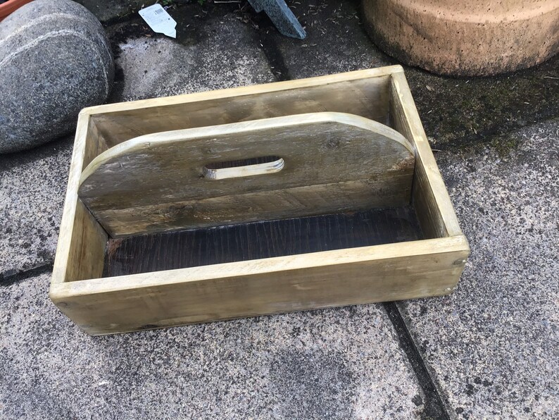 Wooden Garden Trug / Tool Box Handmade Tray Storage Box | Etsy UK