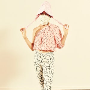 Pink Cotton Bonnet/ Pink Easter Bonnet/ Cotton Bonnet/ Cotton - Etsy