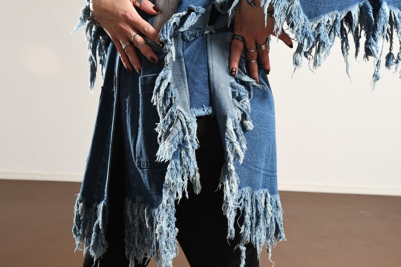 Hopi Kokopelli/ Salamander Coat/ Native American Denim Jacket/ | Etsy