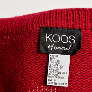KOOS of Course/ Quilted Cardigan/ Long Caridgan/ Maroon Wool Carigan ...