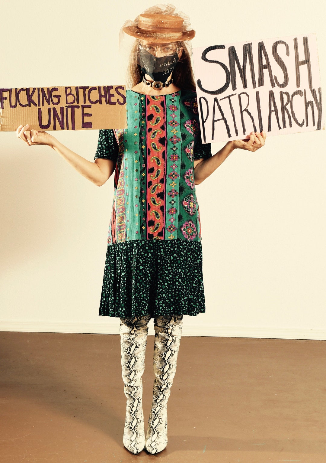 CAROLE LITTLE/ Carole Little Petites/ 80's Drop Waist Dress/ 80's ...