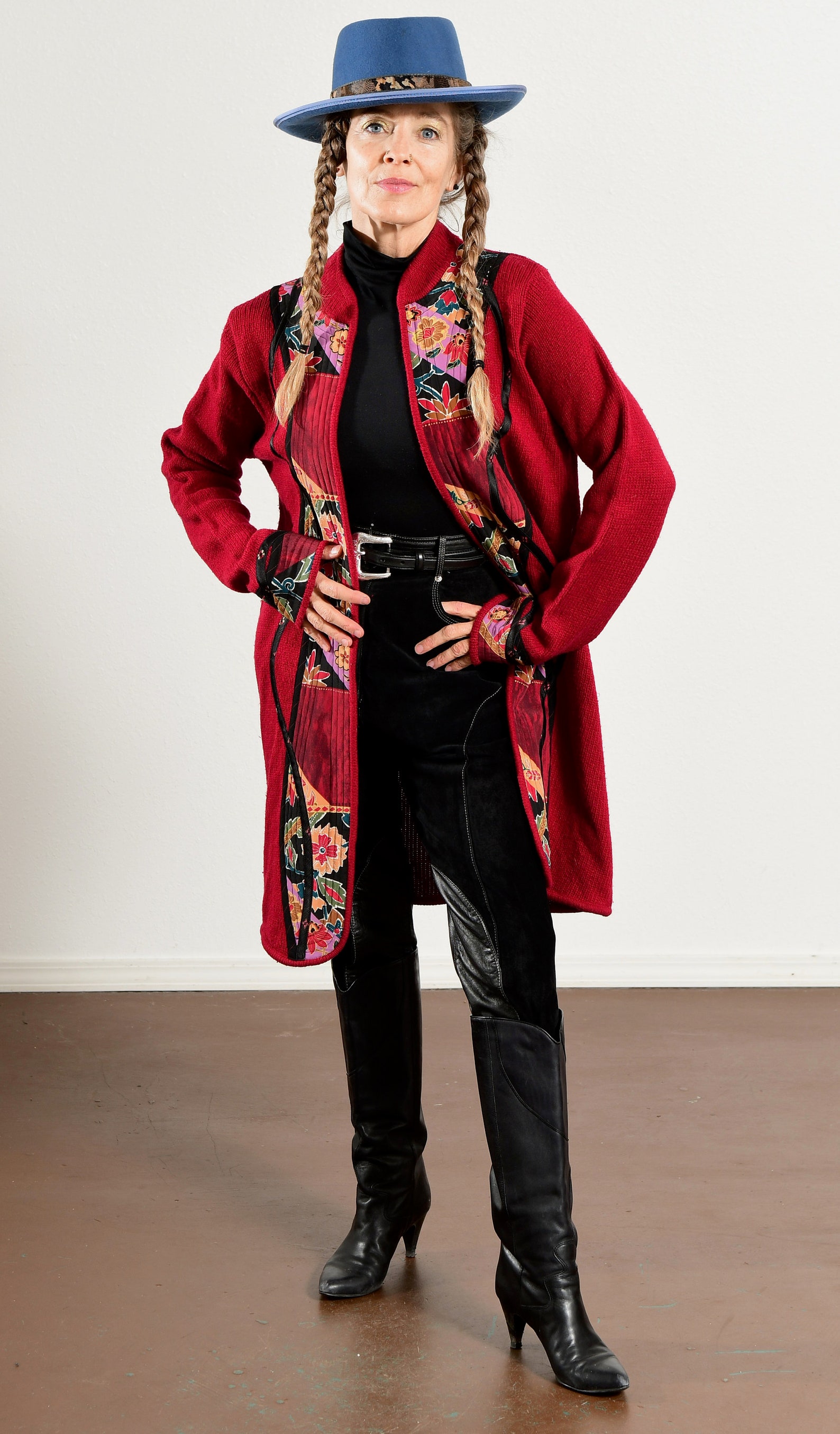 KOOS of Course/ Quilted Cardigan/ Long Caridgan/ Maroon Wool - Etsy
