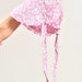 Pink Cotton Bonnet/ Pink Easter Bonnet/ Cotton Bonnet/ Cotton - Etsy