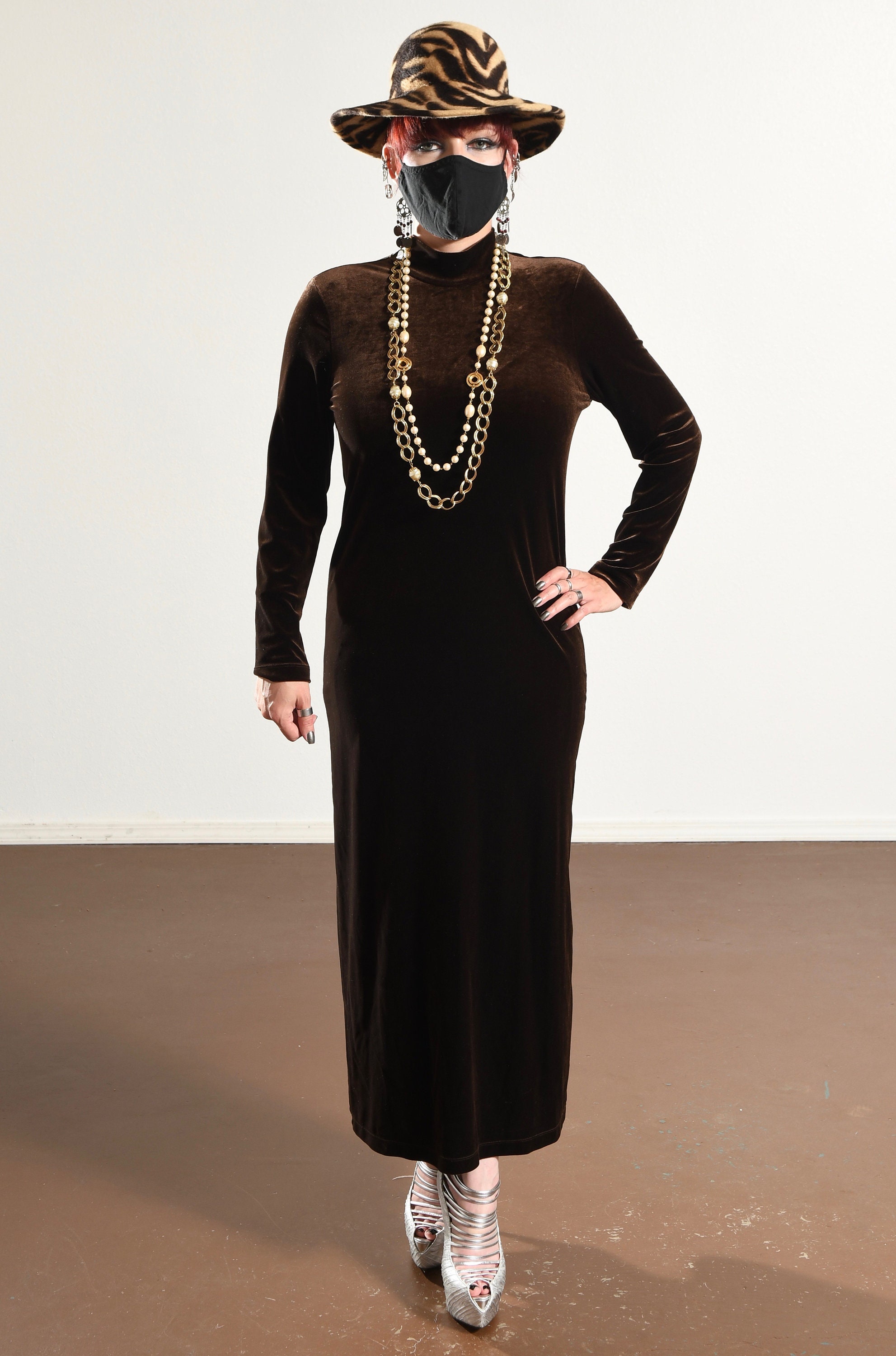 Carole Little/ Carole Little Dress/ 90's Velour Dress/ - Etsy