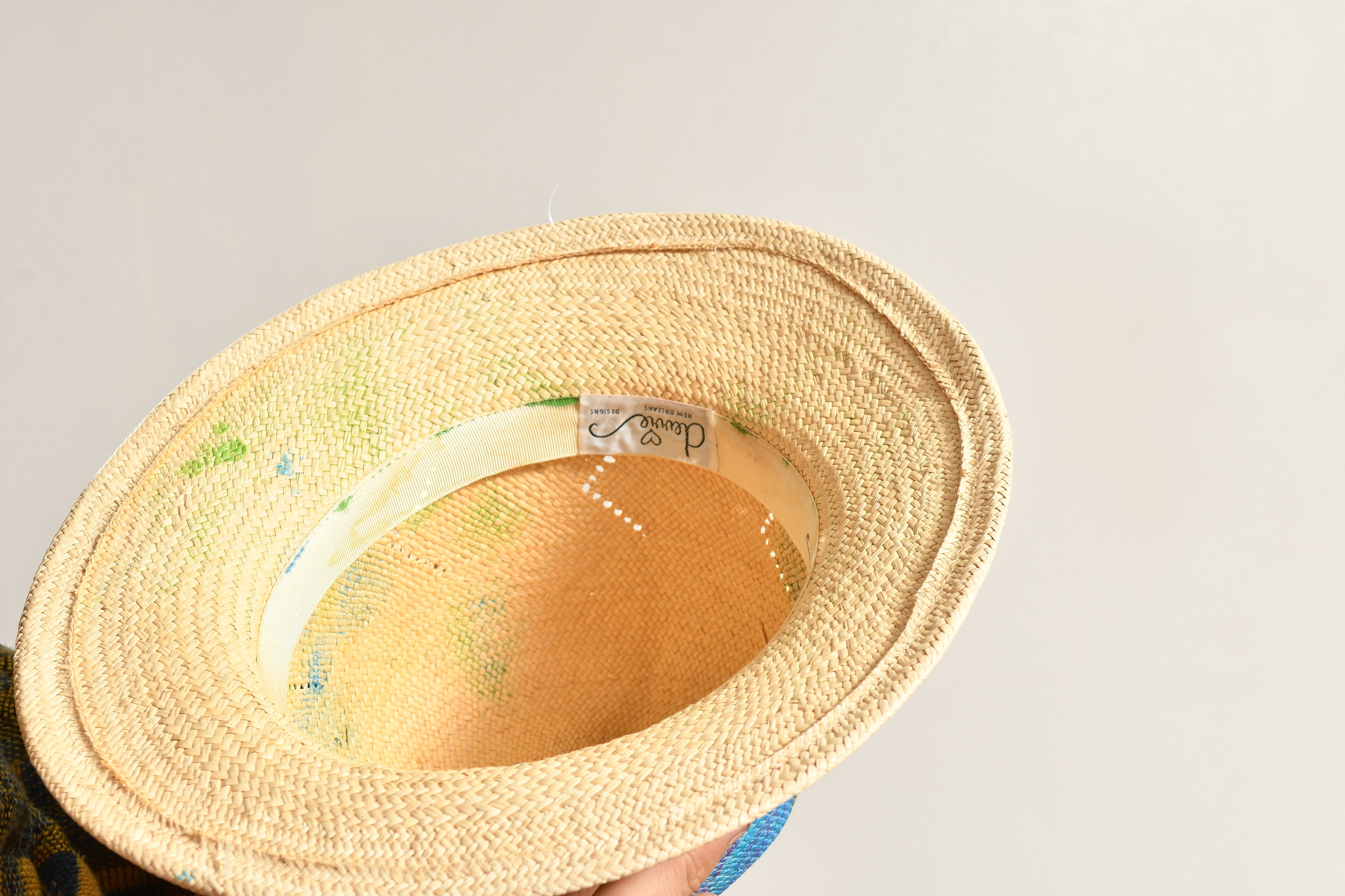 Hand Painted Wicker Hat/ Floral Painted Hat/ Gender Fluid - Etsy