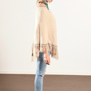 Alpaca Connection/ Bolivian Poncho/ Bolivian Wool Poncho/ South ...