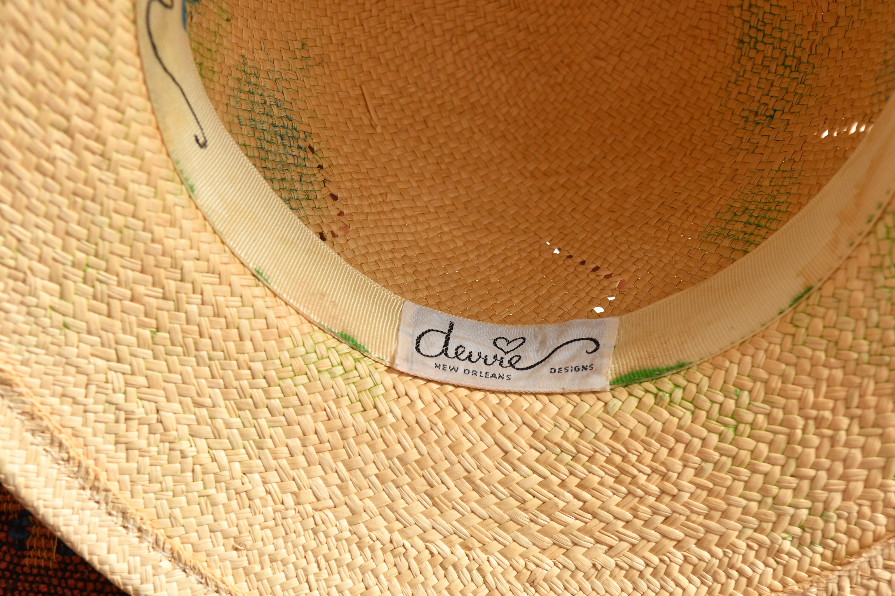 Hand Painted Wicker Hat/ Floral Painted Hat/ Gender Fluid - Etsy