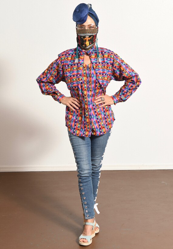 Rodeo Western Wear/ 80's Western Shirt/ 80's Southwes… - Gem