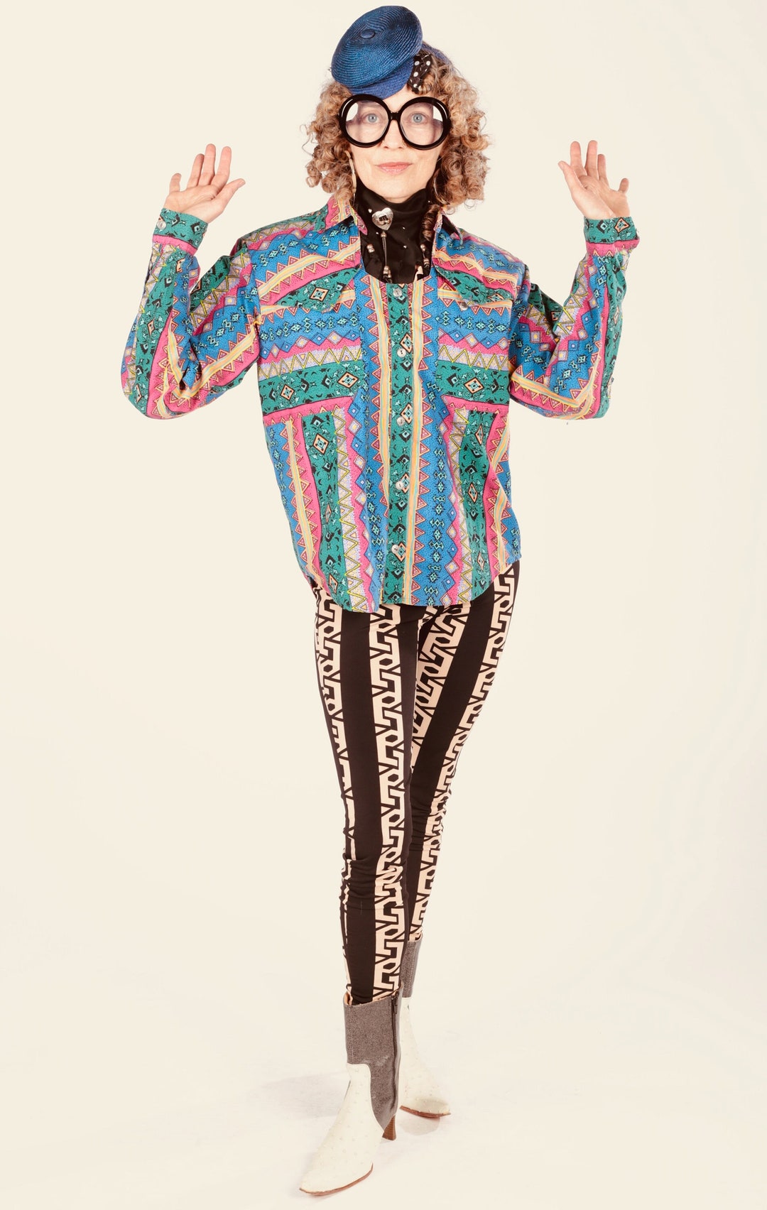 Rodeo Western Wear/ 80s Rodeo Shirt/ 80s Southwest Shirt/ 80s Western ...