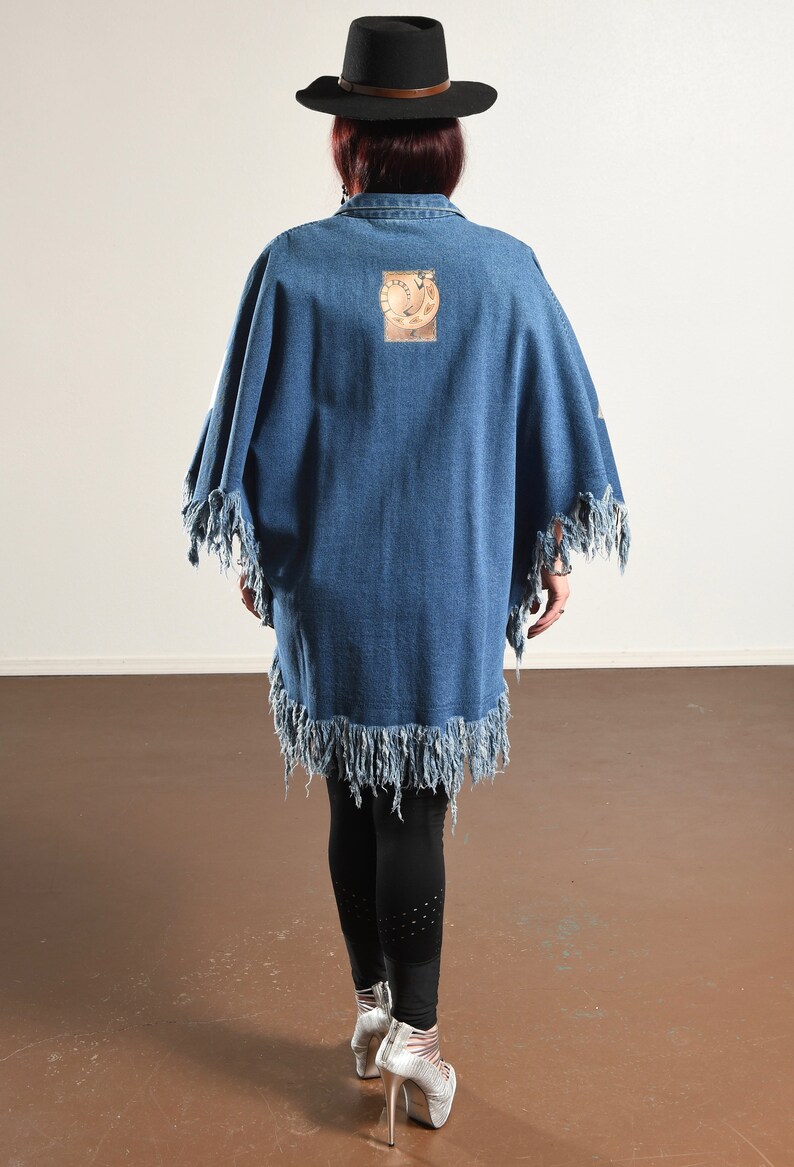 Hopi Kokopelli/ Salamander Coat/ Native American Denim Jacket/ | Etsy