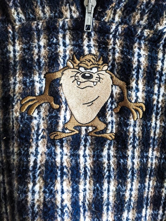 RARE Taz - Vintage Six Flags Tasmanian Devil Embroide… - Gem