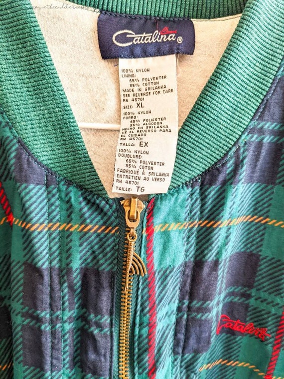 Plaid - Vintage Catalina Patterned Windbreaker Set - Gem