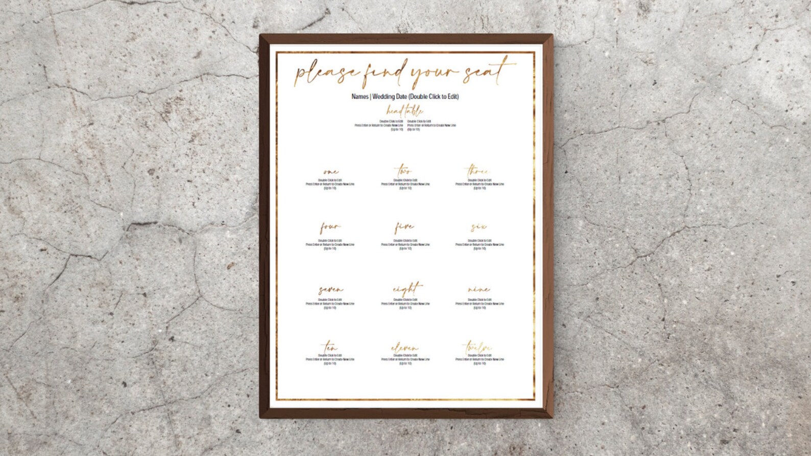 Printable Seating Chart Poster for Wedding Graduation Party - Etsy