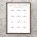 Printable Seating Chart Poster for Wedding, Graduation Party, Birthday ...