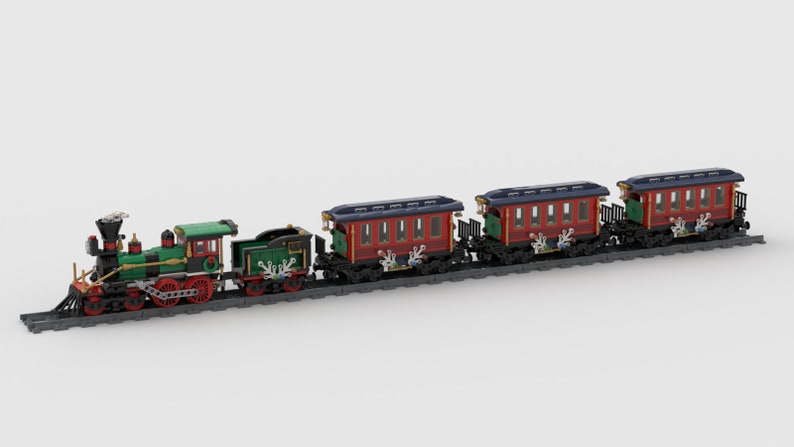 INSTRUCTIONS to Build LEGO Train Coaches for 10254 Winter Village Train ...