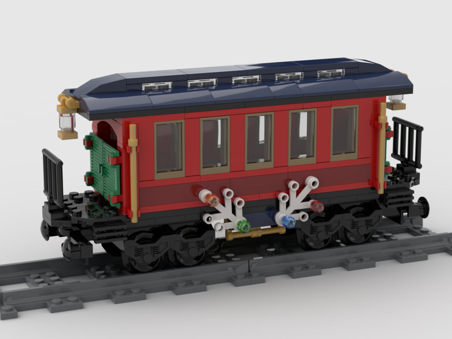 INSTRUCTIONS to Build LEGO Train Coaches for 10254 Winter Village Train ...