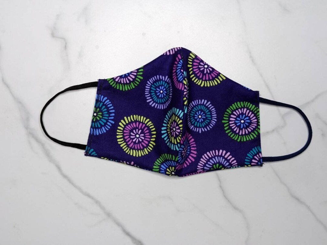Purple and Circles Mask - Etsy