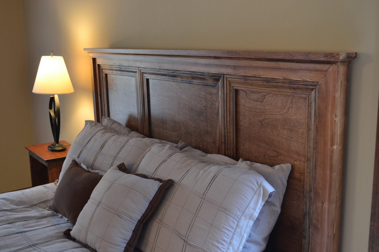 Wooden Craftsman Headboard With Picture Frame Accents, Queen or King ...