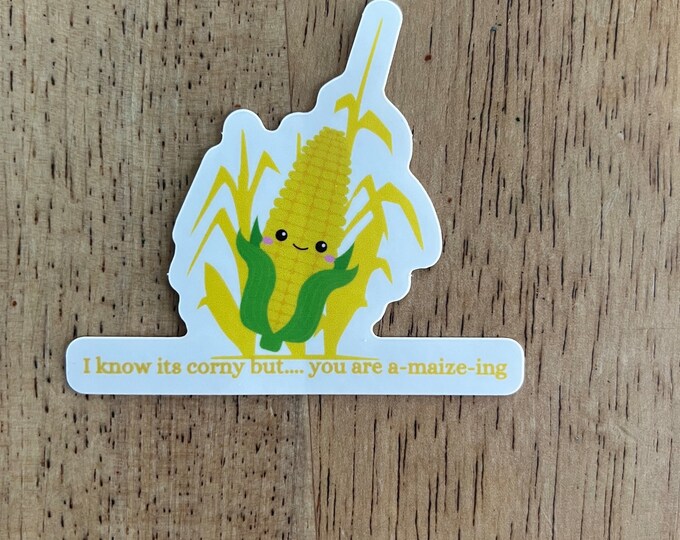 Corn Sticker - Etsy