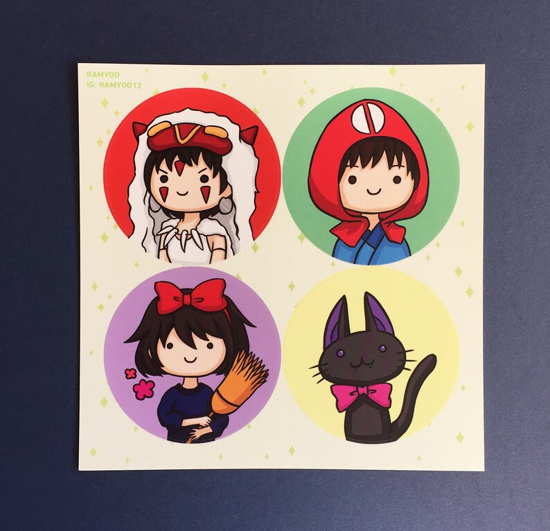 Studio Ghibli Stickers | Etsy
