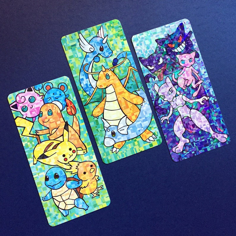 Pokemon Bookmarks | Etsy