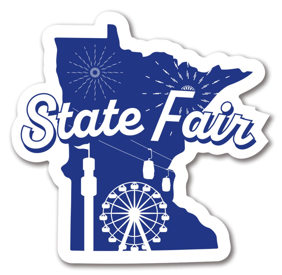 Minnesota State Fair - Glossy Vinyl Sticker - Etsy
