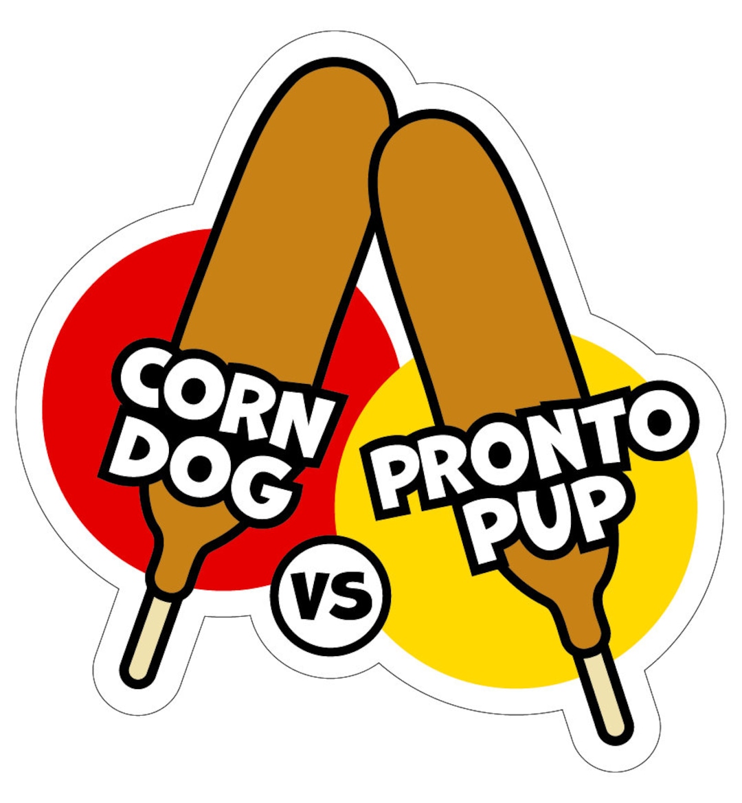Minnesota State Fair - Corn Dog Vs Pronto Pup Sticker - Etsy
