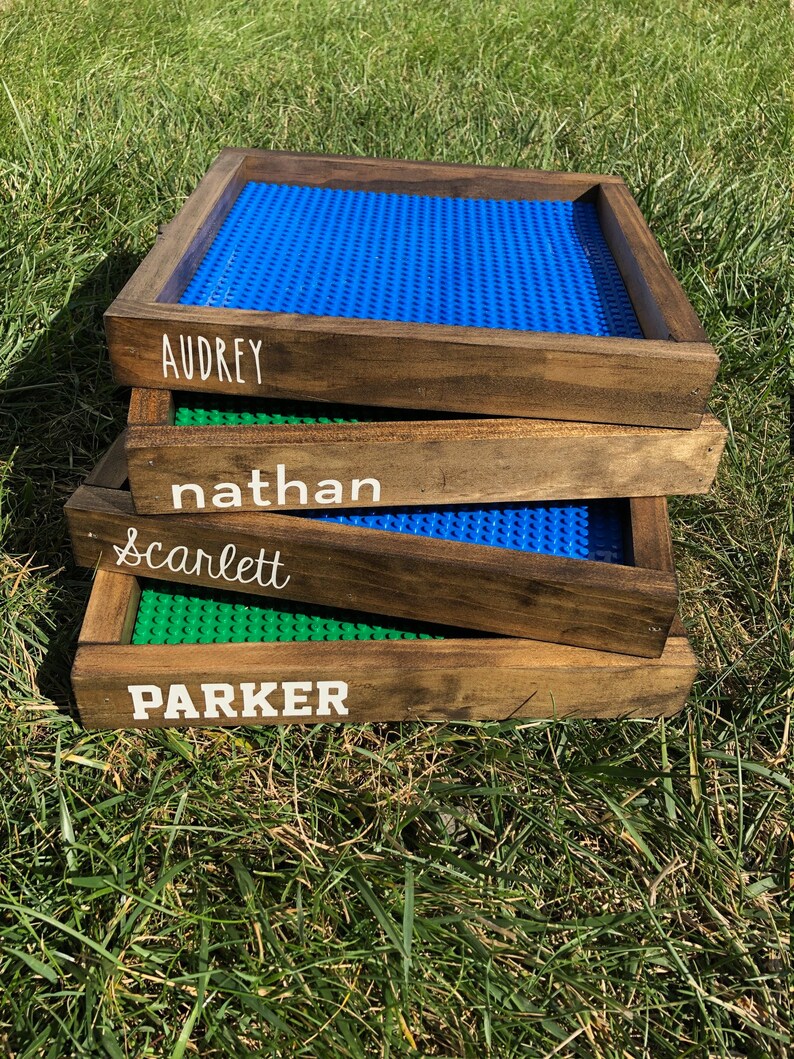 PERSONALIZED Lego holder handmade wood Lego carrier custom | Etsy