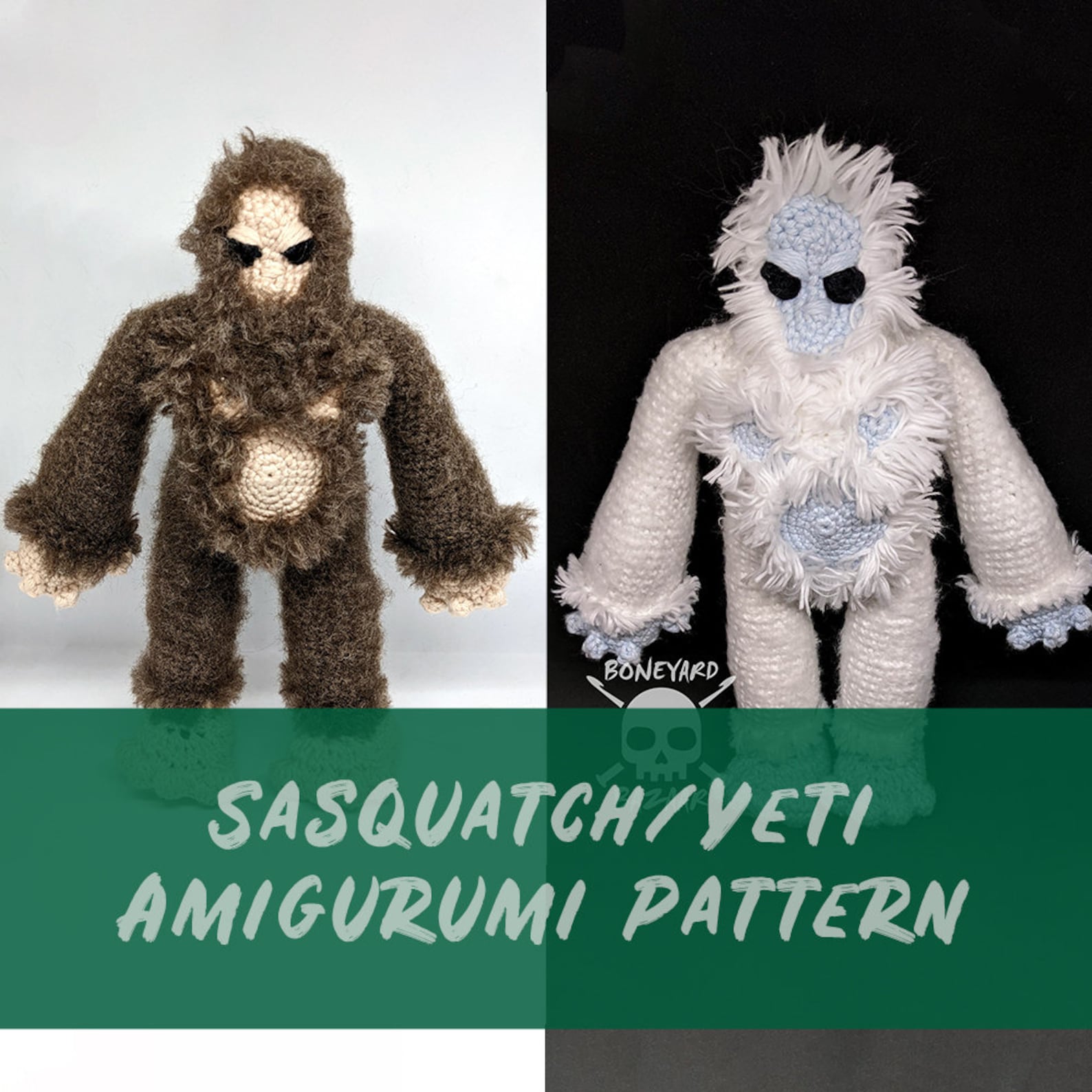 Pattern Sasquatch/big Foot and Yeti/abominable Snowman Crochet ...