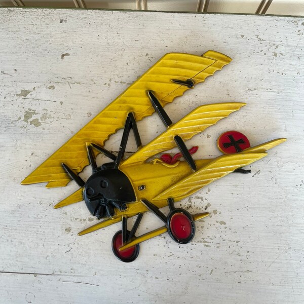 Biplane Metal Decor - Etsy