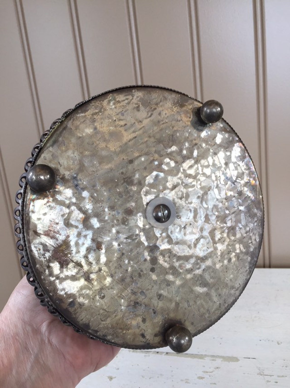 Raimond Silverplate Hammered Tray With Handle England Jewelry - Etsy