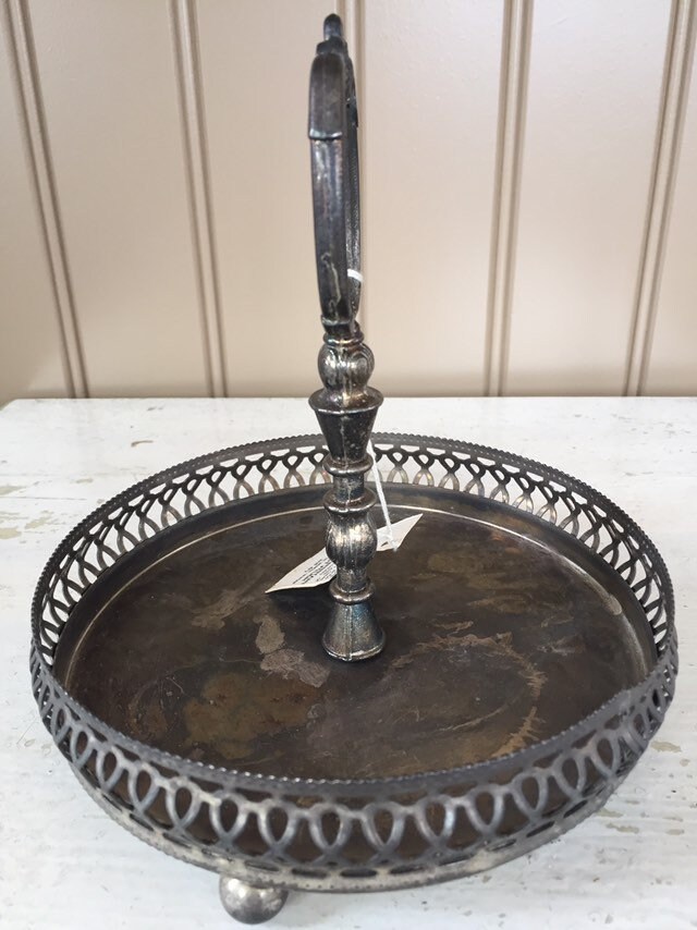 Raimond Silverplate Hammered Tray With Handle England Jewelry - Etsy