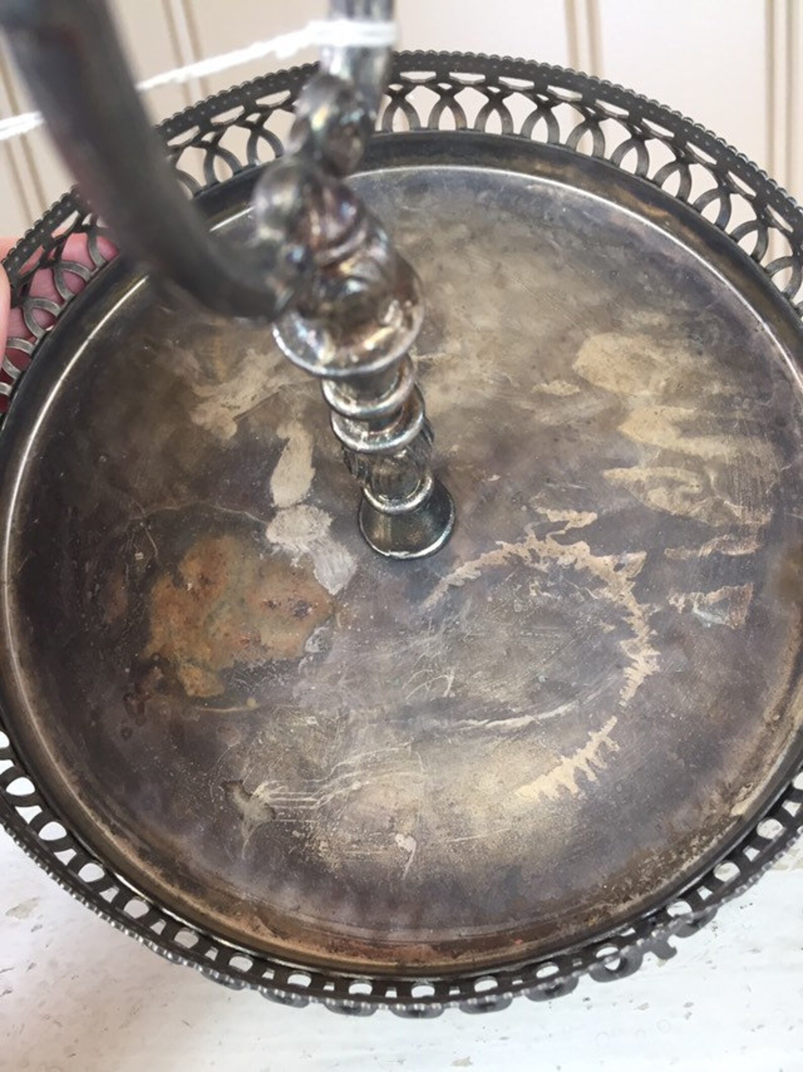Raimond Silverplate Hammered Tray With Handle England Jewelry - Etsy